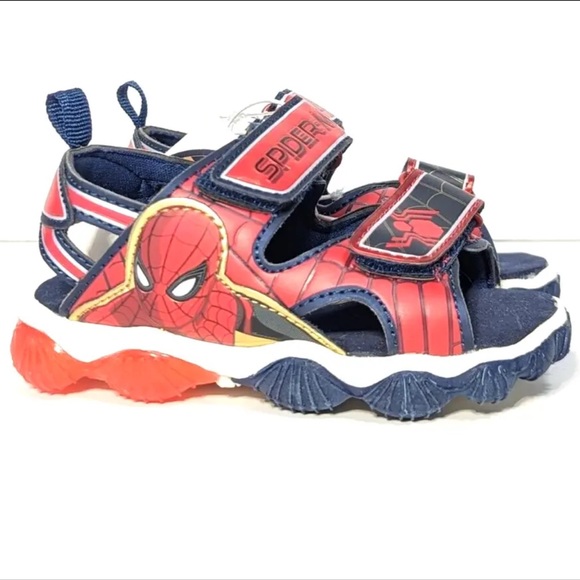 Marvel | Shoes | Toddler Boys Marvel Spiderman Light Up Sandal Sz 2 ...
